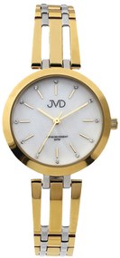 Dámské elegantní ocelové zlacené hodinky JVD J4155.3