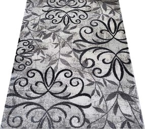 DY Šedý moderní koberec s ornamenty Panamero 21 Rozměr: 60x100 cm