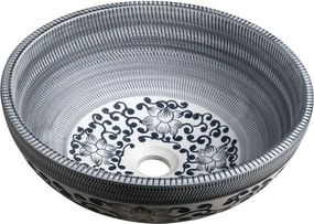 Sapho Priori - Umyvadlo na desku, průměr 41 cm, bez přepadu, modrá PI036