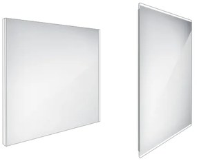 Nimco zrcadlo LED 800 x 700 Model 9000 hliníkový rám ZP 9003