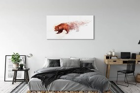 akrylový obraz Medvěd 125x50 cm