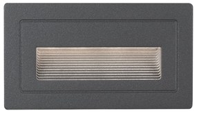 Paulmann 94383 Long, venkovní zápustné svítidlo do stěny, 230V, LED 2W, 3000K 210x60 antracit, IP65