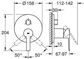 GROHE 24095001 - Baterie LINEARE lesklý chrom
