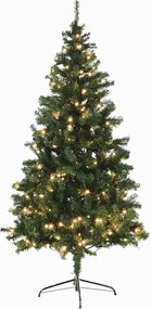 Vánoční stromek se světýlky, zelená, 180 cm, LED450, CHRISTMAS TYP 5