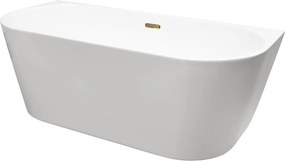 Besco Vica New vana volně stojící 150 x 80 cm sifon bílý akrylát barva bílá VANVIC150NW Koupelny Bernold