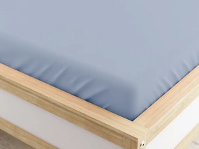 Napínací prostěradlo z mikrovlákna světle modré 180 x 200 cm
