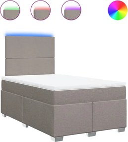Box spring postel s matrací taupe 120x200 cm textil 3292752