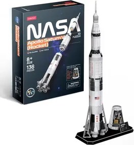 CubicFun 3D puzzle Raketa Apollo Saturn