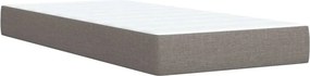 Box spring postel s matrací taupe 90x190 cm textil 3290340