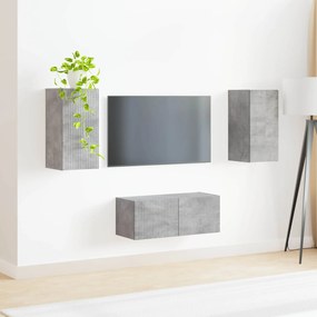 Sestava TV skříněk 2 ks Betonově šedá Kompozitní dřevo 3408964