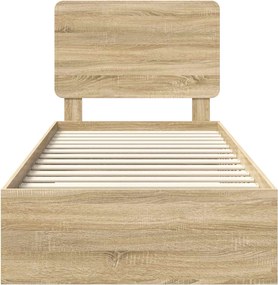 Rám postele se zásuvkou Sonoma dub 75 x 190 cm Kompozitní dřevo 3412848