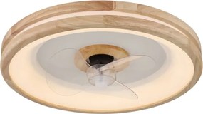 Globo 03650 - LED Stropní svítidlo s ventilátorem GATIAN LED/30W/230V hnědá + DO