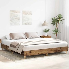 Rám postele bez matrace Staré dřevo 180x200cm Technické dřevo 3329028