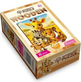 WOODEN CITY Dřevěné puzzle Přátelé 20 dílků / od 5 let