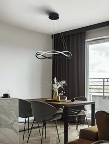 Visící svítidlo LED se stmíváním Jinal 45 černé