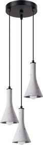 Sollux Lighting Závěsné svítidlo REA 3P beton
