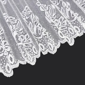 Vitrážová žakárová záclona 44468, výška 50,70 cm, metráž