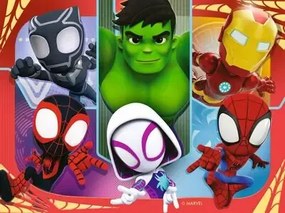 Ravensburger Spidey a jeho úžasní přátelé 4 v 1 - 12+16+20+24 dílků /