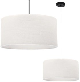 Závěsné svítidlo Juta, 1x bílé jutové stínítko, (fi 35cm), b