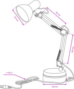 Brilagi - Stolní lampa ROMERO 1xE27/60W/230V zelená