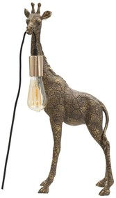 Stolní lampa Mauro Ferretti Giraffe, 28x16x60 cm, starožitná zlatá