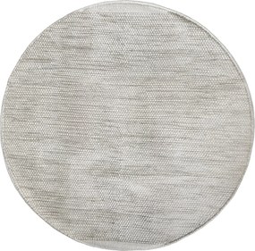 My Flair, Kusový koberec Wooly Oasis natur kruh, 200x200 (průměr) kruh, šedá, chodba / předsíň