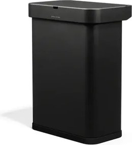 Simplehuman SENSOR černá ocel / Odpadkový koš / Bezdotykový / Hlasové