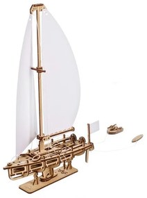 Ugears 3D dřevěné mechanické puzzle Jachta The Ocean Beauty