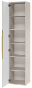 Závěsná koupelnová skříňka Avila 38 cm kašmírová/zlatá