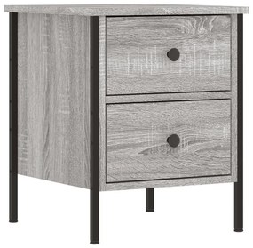 Noční stolek šedý sonoma 40 x 42 x 50 cm kompozitní dřevo