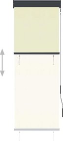 Venkovní roleta 60 x 250 cm krémová 145947