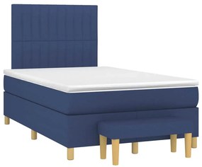 Box spring postel s matrací černá 120x190 cm textil 3270424