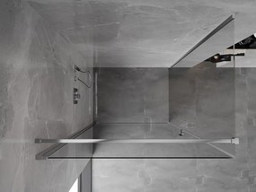 Mexen Mist-B, 1-křídlý ​​výklopný sprchový kout 70 x 85 cm, čiré sklo, chromový profil, 8A2T-070-085-01-00