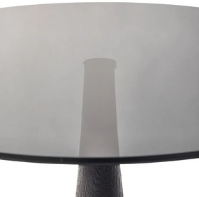 Hoorns Černý skleněný konferenční stolek Syan 60 cm