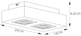 Lucide 09119/11/31 - LED Bodové svítidlo XIRAX 2xGU10/5W/230V bílá