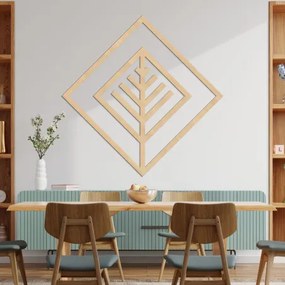 Geometrická dřevěná dekorace na zeď - Moderní design | SENTOP HDF0397-B