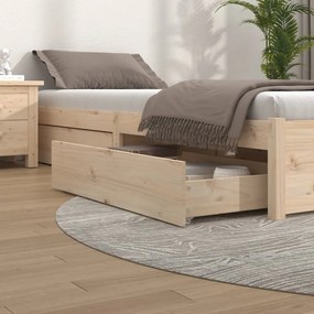 Zásuvky pod postel 4 ks masivní borové dřevo - Default Title