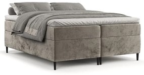 Světle hnědá boxspring postel s úložným prostorem 140x200 cm Araya – Maison de Rêve