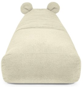 Krémový dětský sedací vak z textilie bouclé Snug 130 Bear – SLOWDOWN