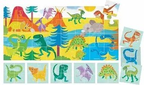 HEADU EN: Puzzle 8+1 Dinosauři / od 2 let / v originále EN