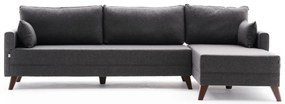 Hanah Home Designová pohovka BELLA antracit pravá 275 cm 825BLC2576