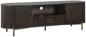 OnaDnes -20% Hnědý dubový TV stolek Richmond Luxor 181,5 x 45 cm