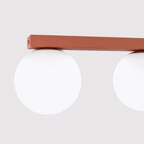 Sollux Lighting Stropní svítidlo YOLI 4 okrově červené
