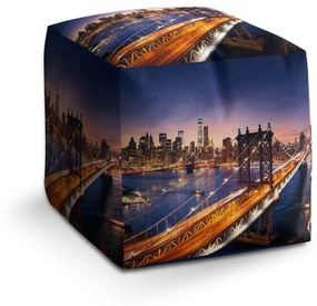 Sablio Taburet Cube Most v New Yorku: 40x40x40 cm
