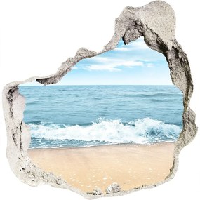 Wallmuralia Nálepka fototapeta 3D výhled beton Pláž 75x75 cm