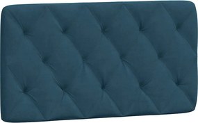 Postel s matrací modrá 100 x 200 cm samet 3208644