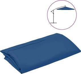 Náhradní potah na slunečník Azurově modrý 350 cm 313819