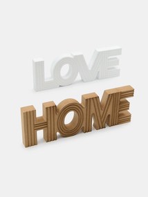 Sinsay - Stojící dekorace ve tvaru nápisu home - béžová