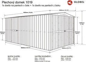 LANIT PLAST, s.r.o. domek GLOBEL 1019 ANTRACIT LG2531