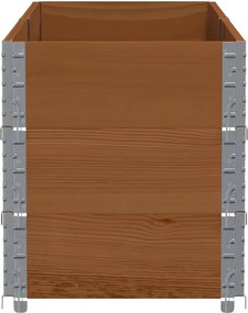 Zahradní truhlík hnědý 150 x 50 cm masivní borové dřevo 3295438